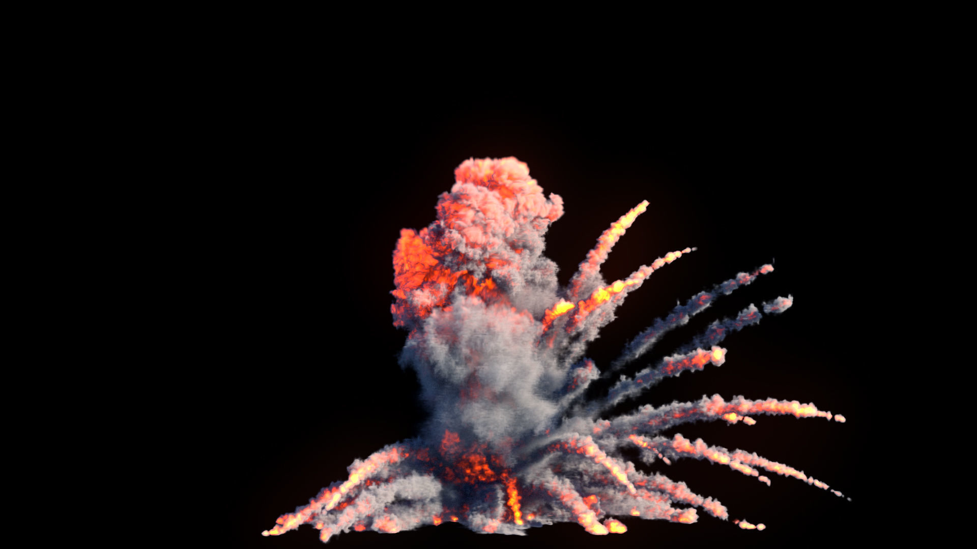 Explosion 03 VDB Animated Sequence 3D model animated | CGTrader