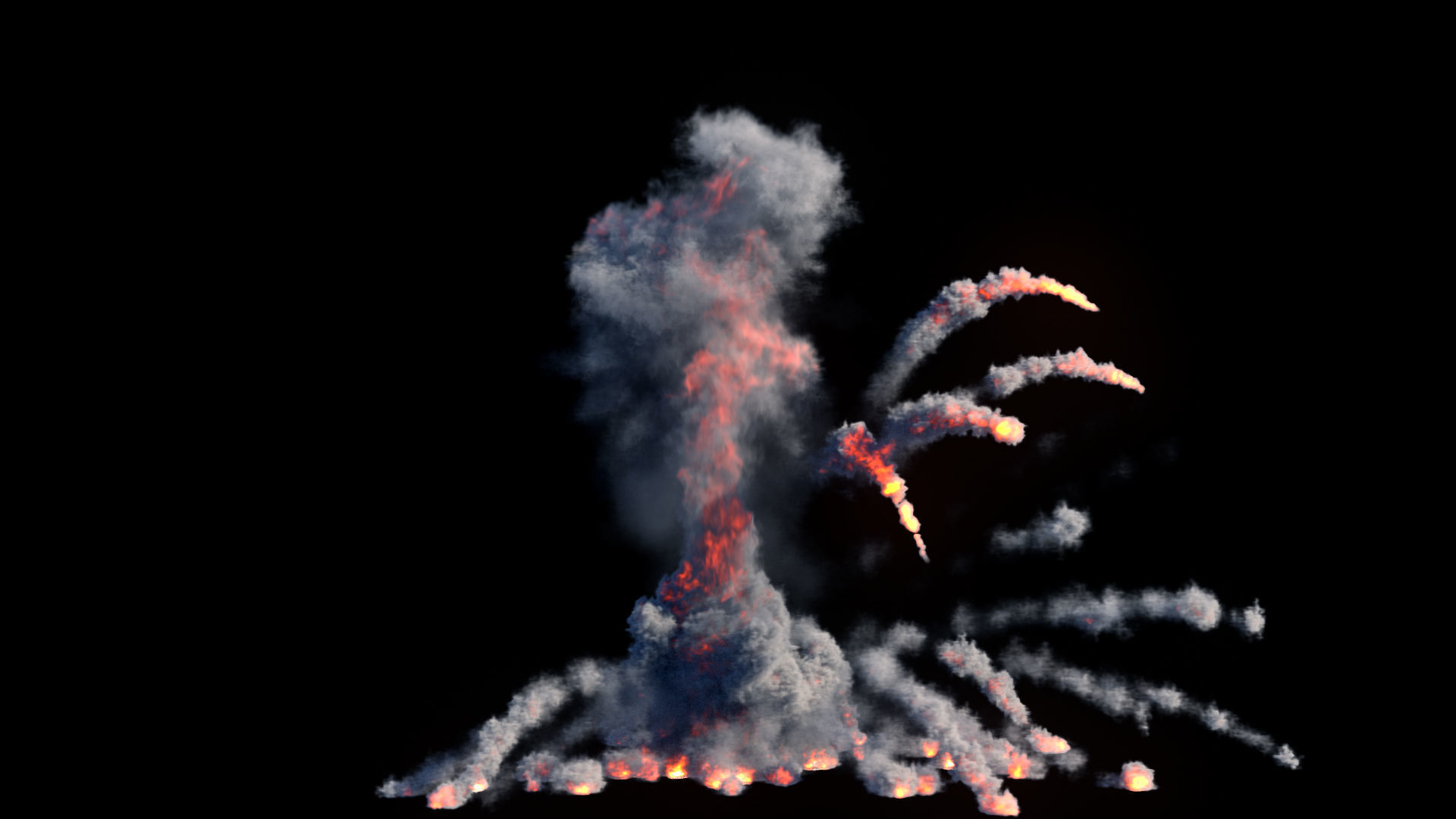 Explosion 03 VDB Animated Sequence 3D model animated | CGTrader