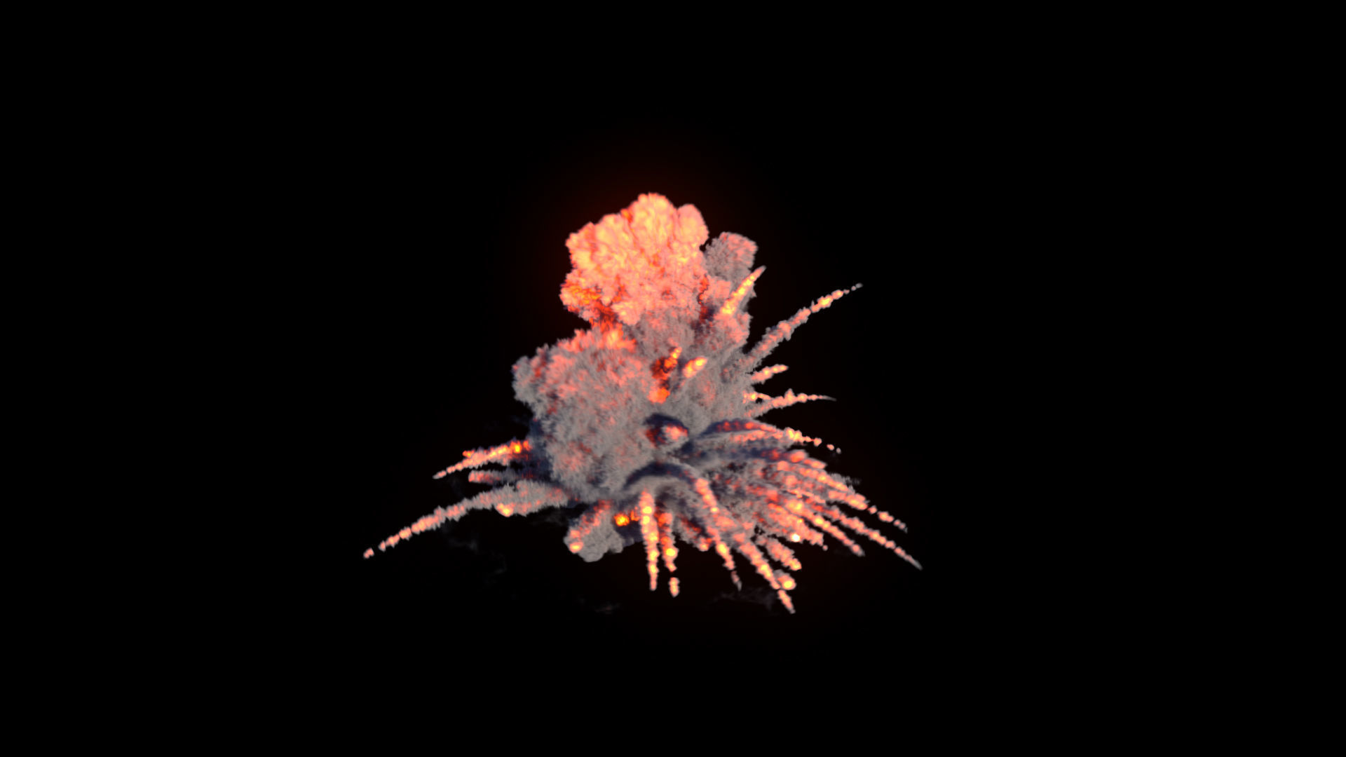 Explosion 03 VDB Animated Sequence 3D model animated | CGTrader