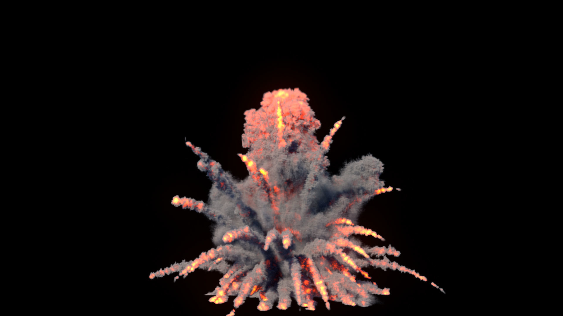 Explosion 03 VDB Animated Sequence 3D model animated | CGTrader