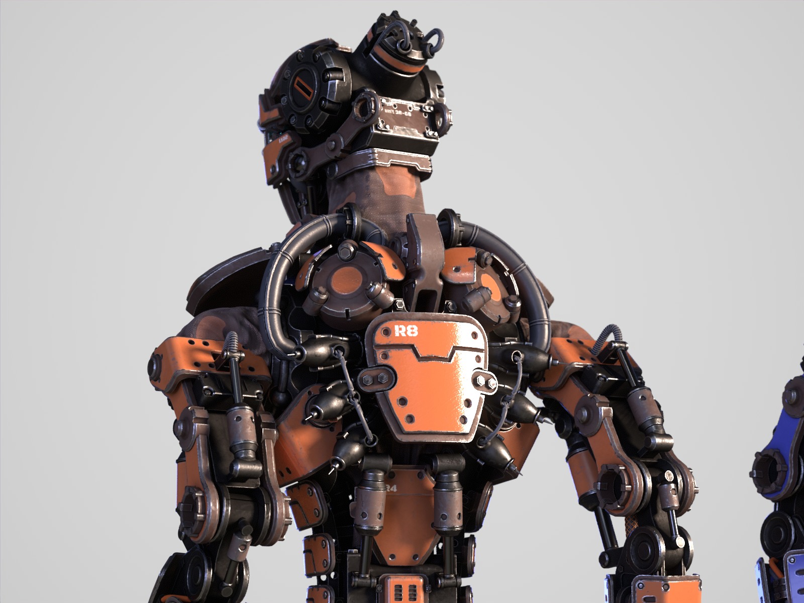Highly detailed robot model 3D model animated rigged | CGTrader