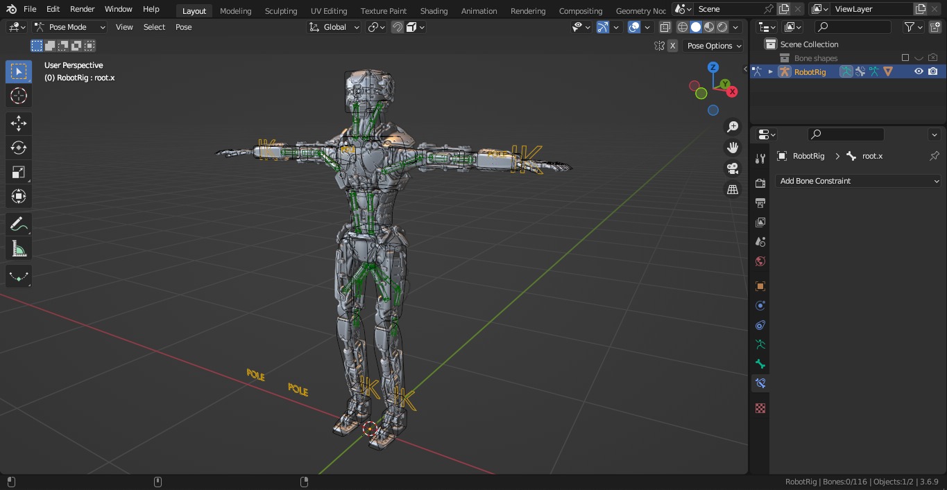 Highly detailed robot model 3D model animated rigged | CGTrader