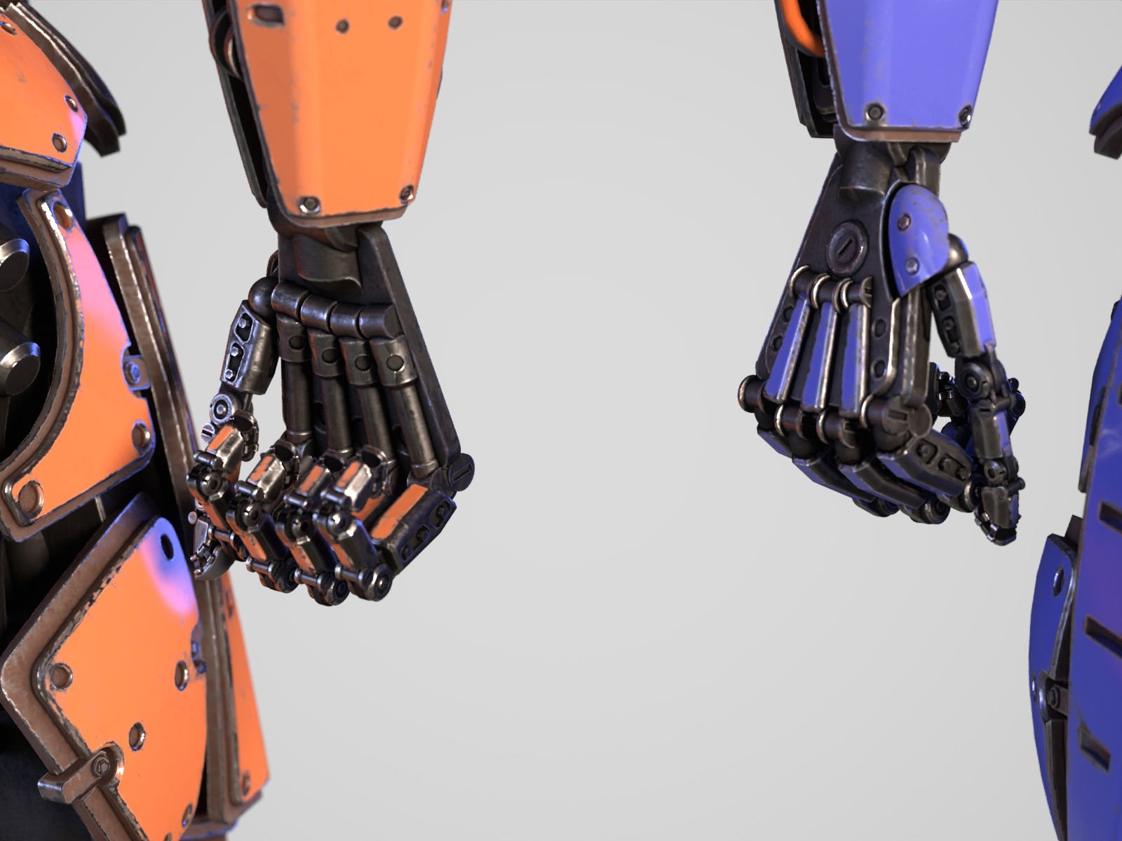 Highly detailed robot model 3D model animated rigged | CGTrader