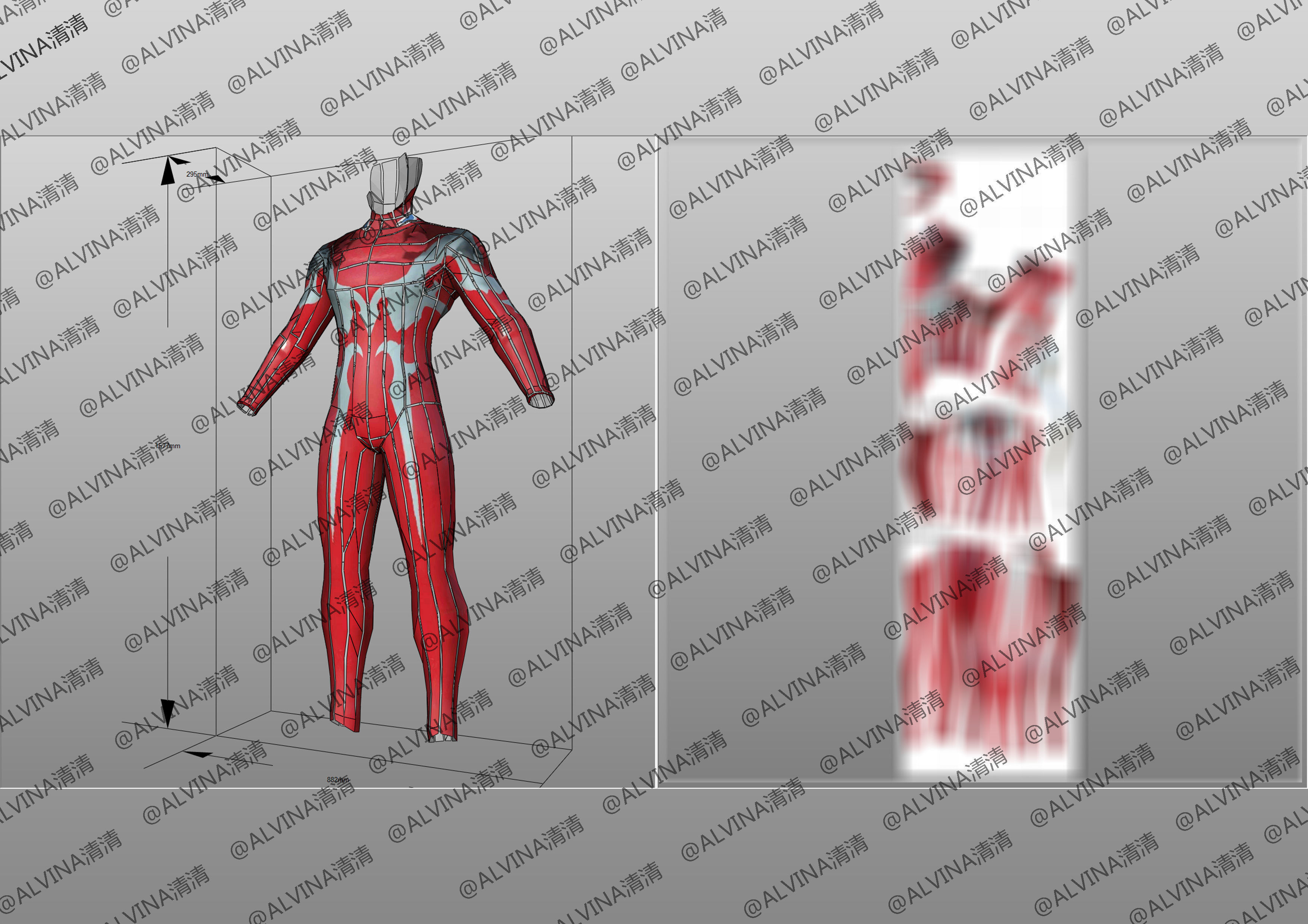 3D model Ultraman Taiga Tri-Strium Armor - DIY Cosplay Pepakura Foam VR ...
