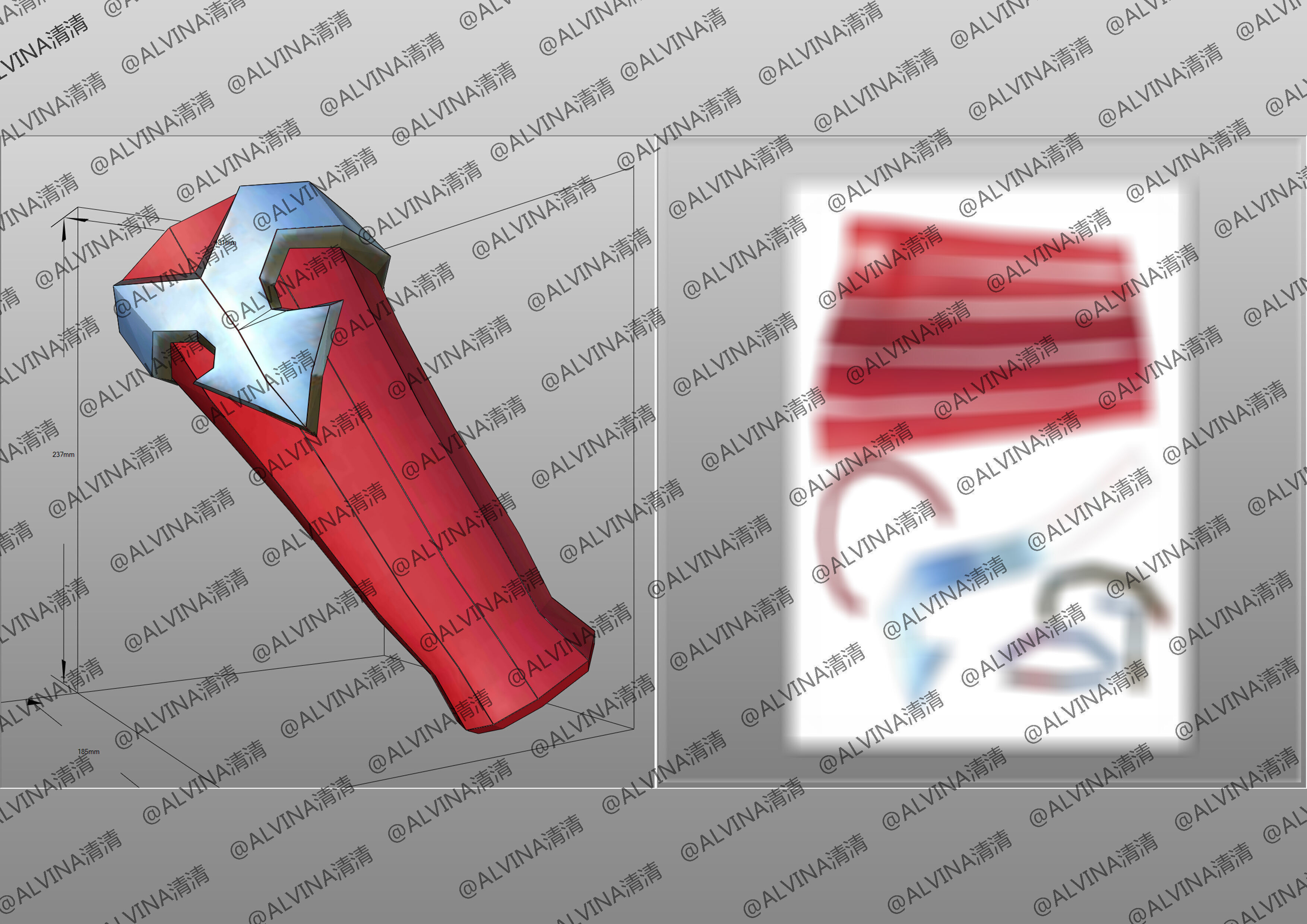 3D model Ultraman Taiga Tri-Strium Armor - DIY Cosplay Pepakura Foam VR ...