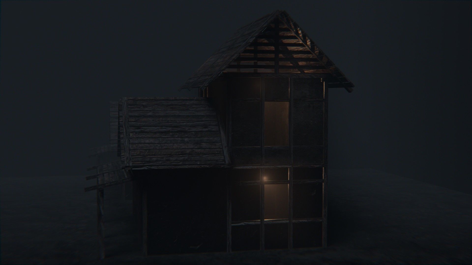 3D model Horror Scene House VR / AR / low-poly | CGTrader
