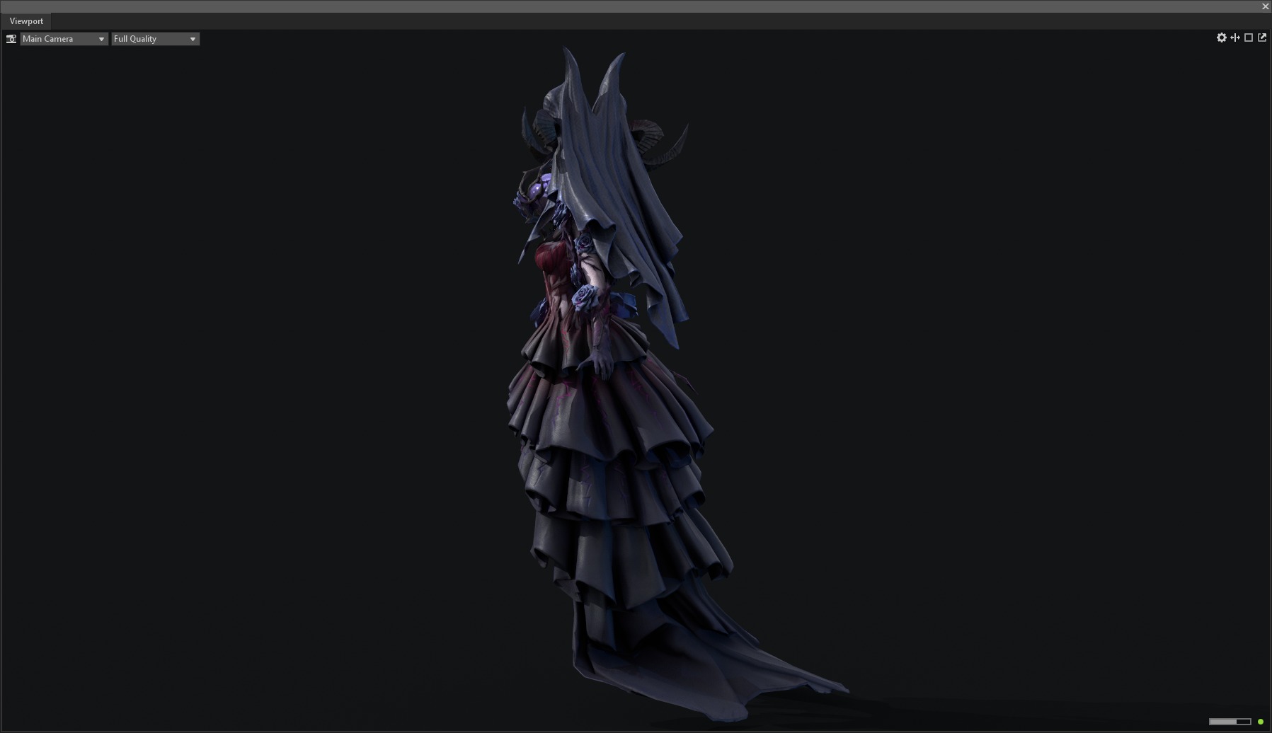 Demon bride 3D model animated rigged | CGTrader