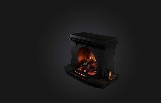 3D model Realistic Fireplace VR / AR / low-poly | CGTrader