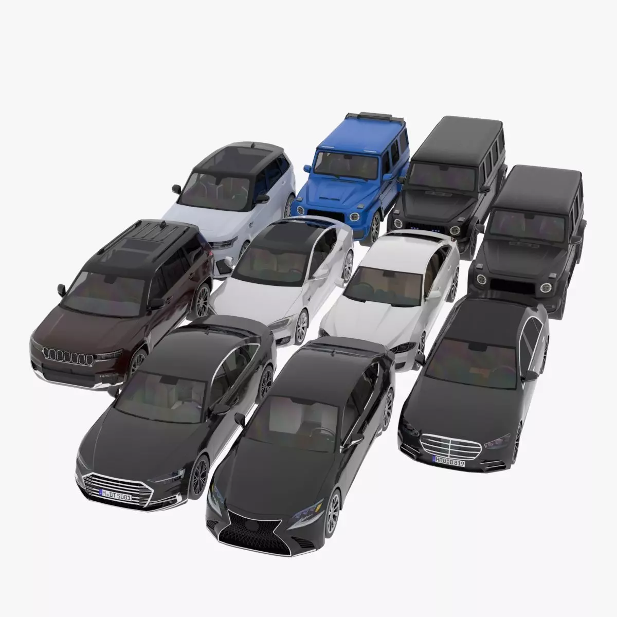 Generic Car Pack VR / AR / low-poly | CGTrader
