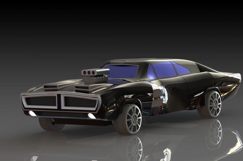 Dodge Charger free 3D model 3D printable | CGTrader
