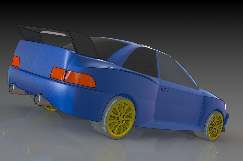 Subaru Impreza free 3D model 3D printable | CGTrader