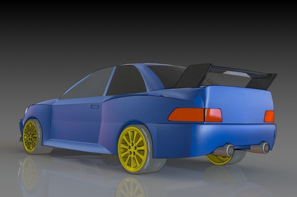 Subaru Impreza free 3D model 3D printable | CGTrader