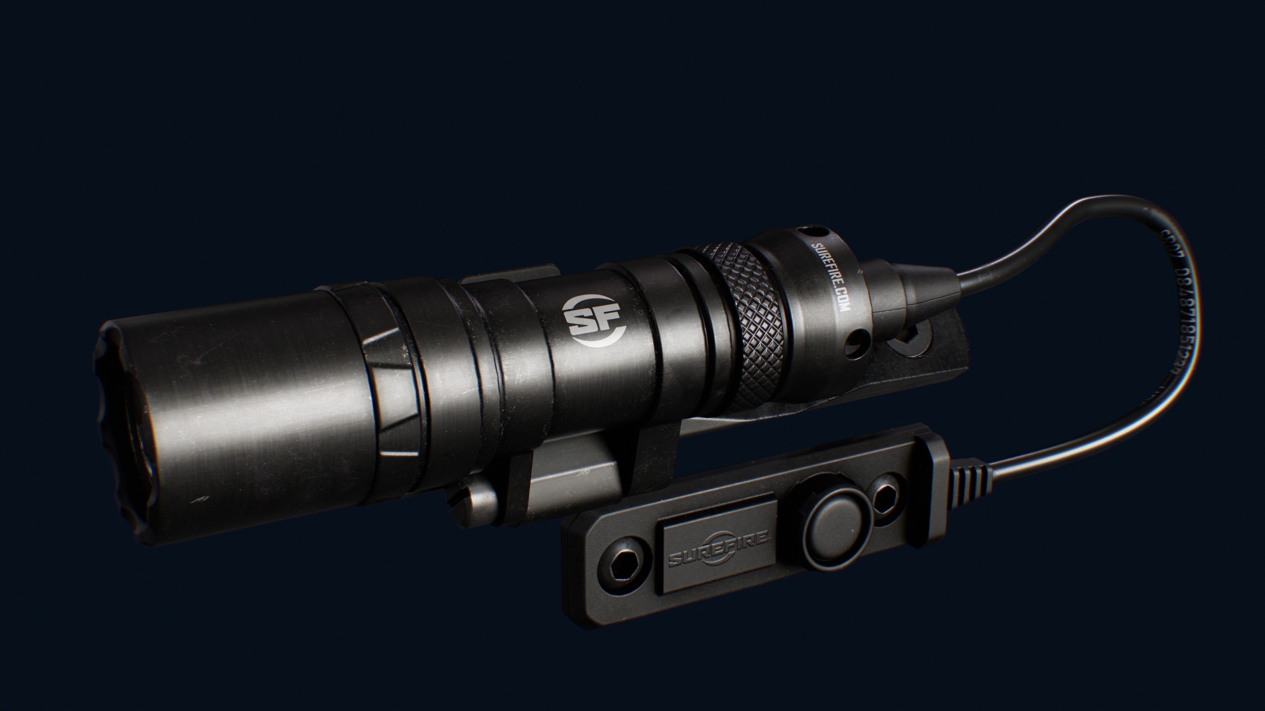 3D model SureFire Flashlight Weapon Attachment VR / AR / low-poly ...