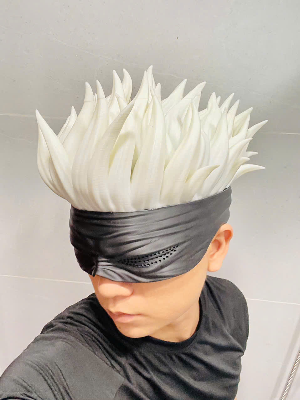 Gojo Saturo Eye Mask With Hair - jujutsu Kaisen Cosplay 3D model 3D ...