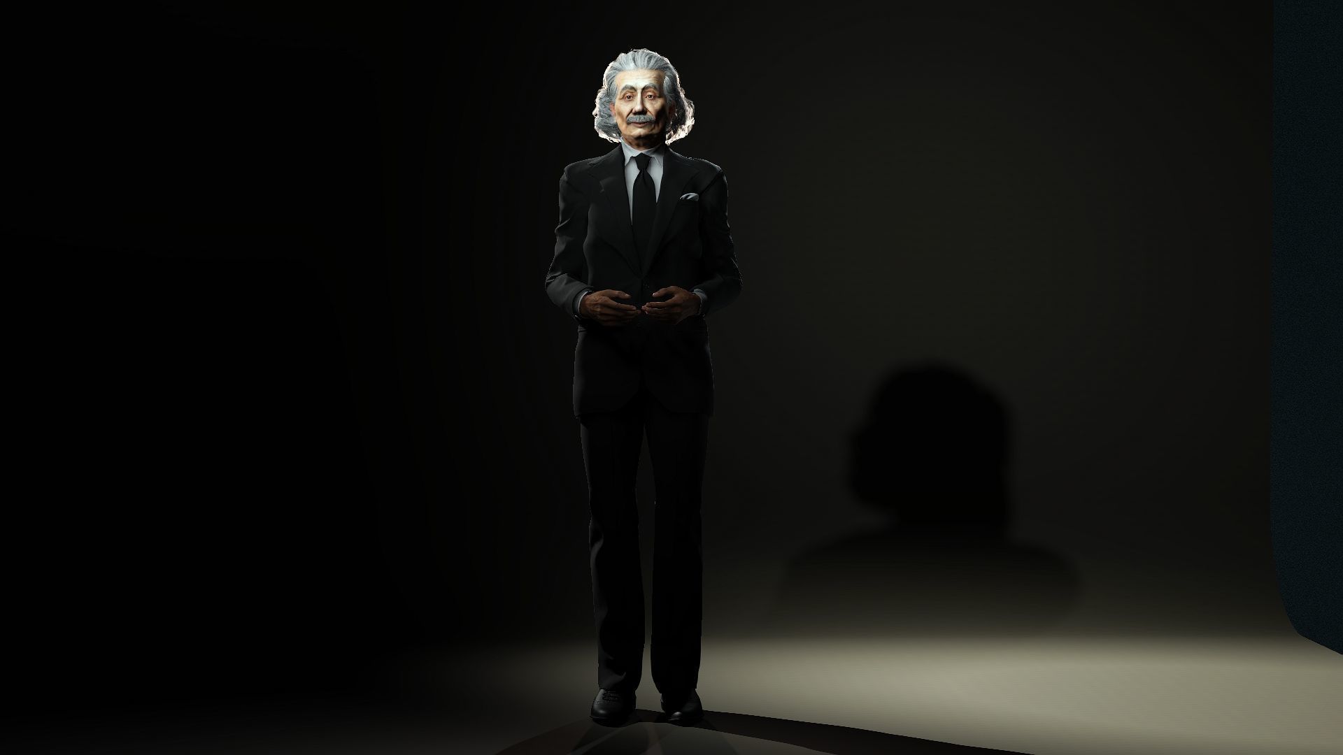Albert Einstein High quality character full Rigged and Animated 3D ...