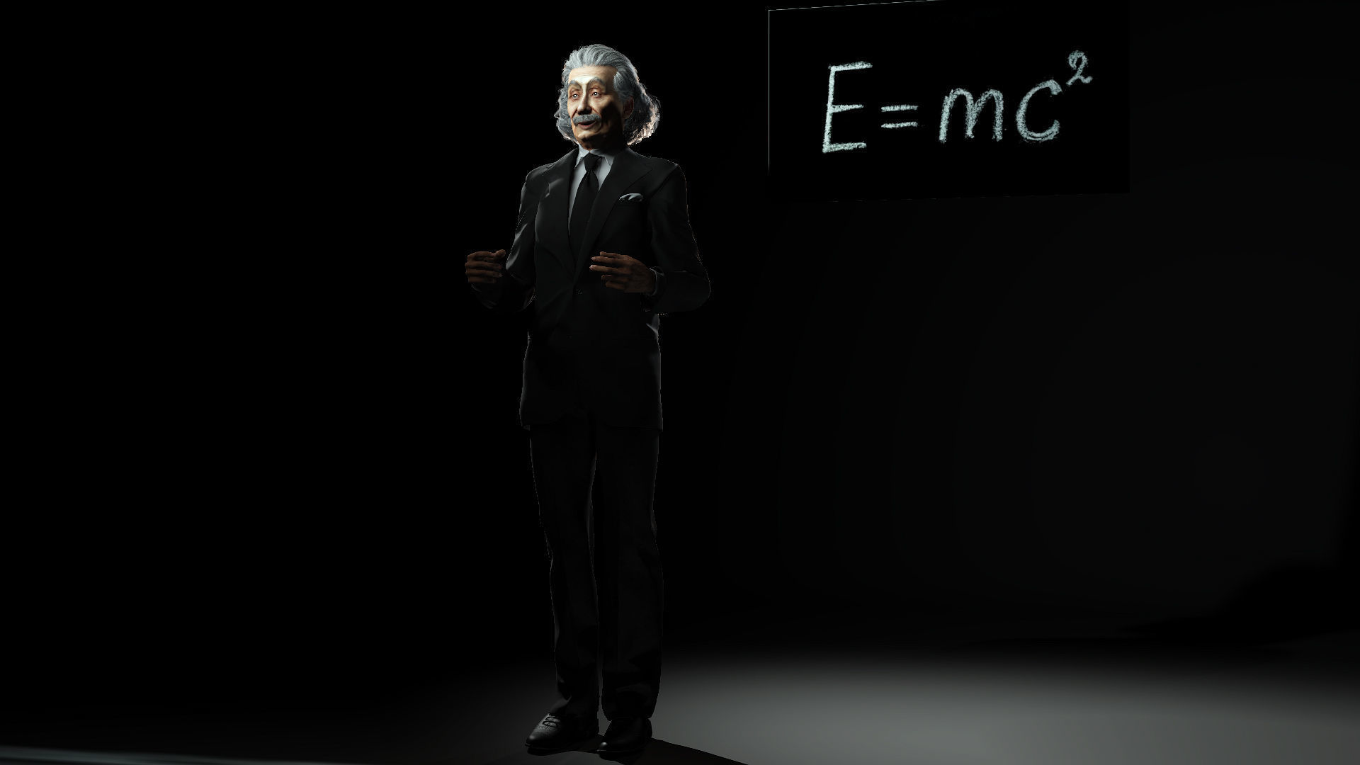 Albert Einstein High quality character full Rigged and Animated 3D ...