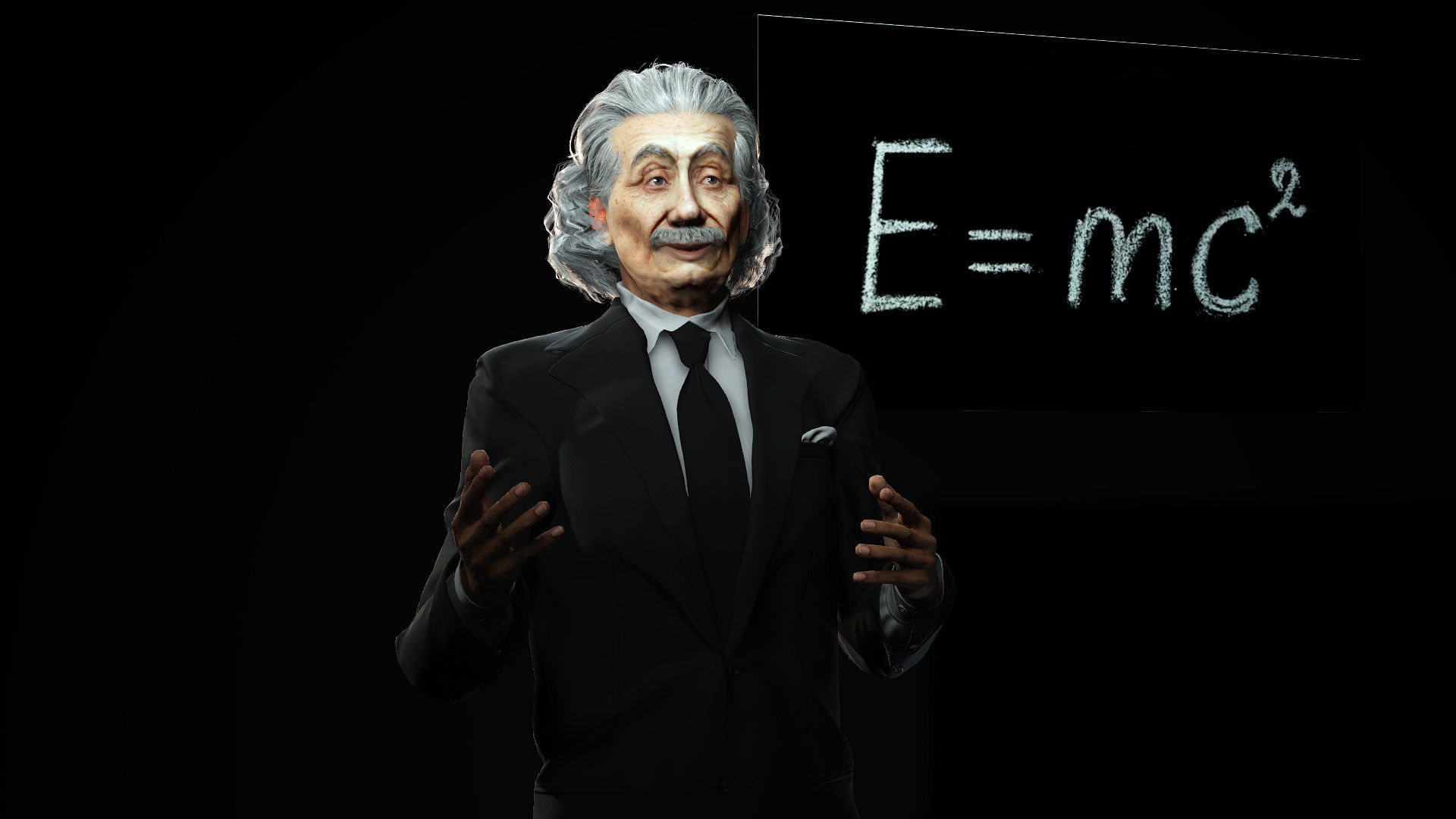 Albert Einstein High quality character full Rigged and Animated 3D ...