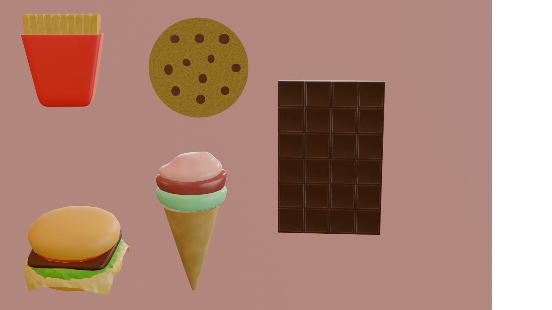 Free 3D Food Icons Pack - Perfect for Your Next Project free VR / AR ...