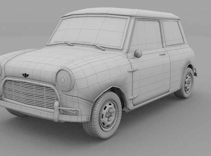 Mini Cooper 3D Model .obj .blend .dae - CGTrader.com