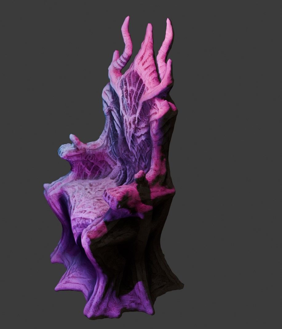 Demon Throne 6 free VR / AR / low-poly 3D model | CGTrader