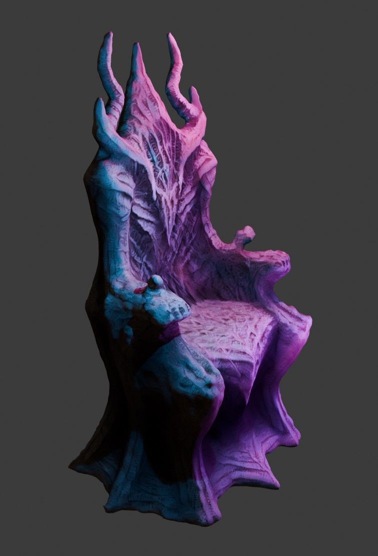 Demon Throne 6 free VR / AR / low-poly 3D model | CGTrader