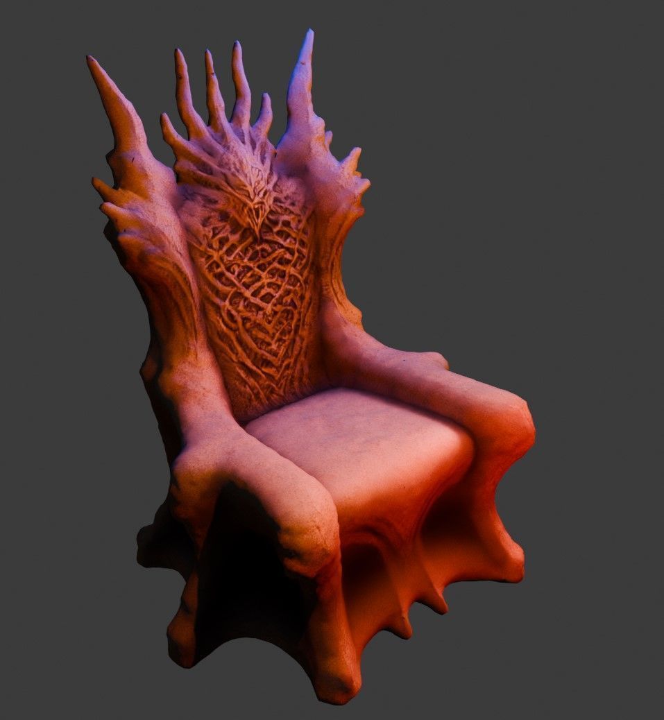 Demon Throne 8 free VR / AR / low-poly 3D model | CGTrader