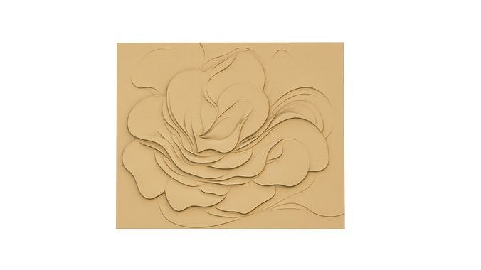 modern panel wall decor set wall relief mural CNC 108 3D model | CGTrader