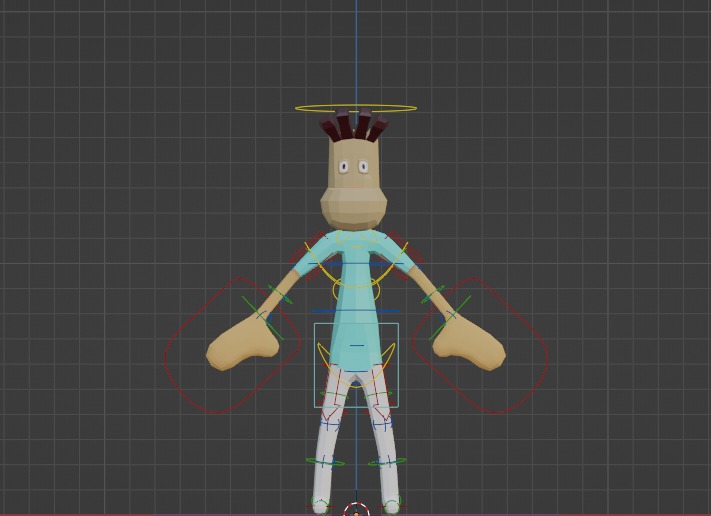 Low poly rigged Character in Blender free VR / AR / low-poly 3D model ...