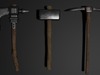 Survival Tool Kit - Hammer Axe and Pickaxe 3D model | CGTrader