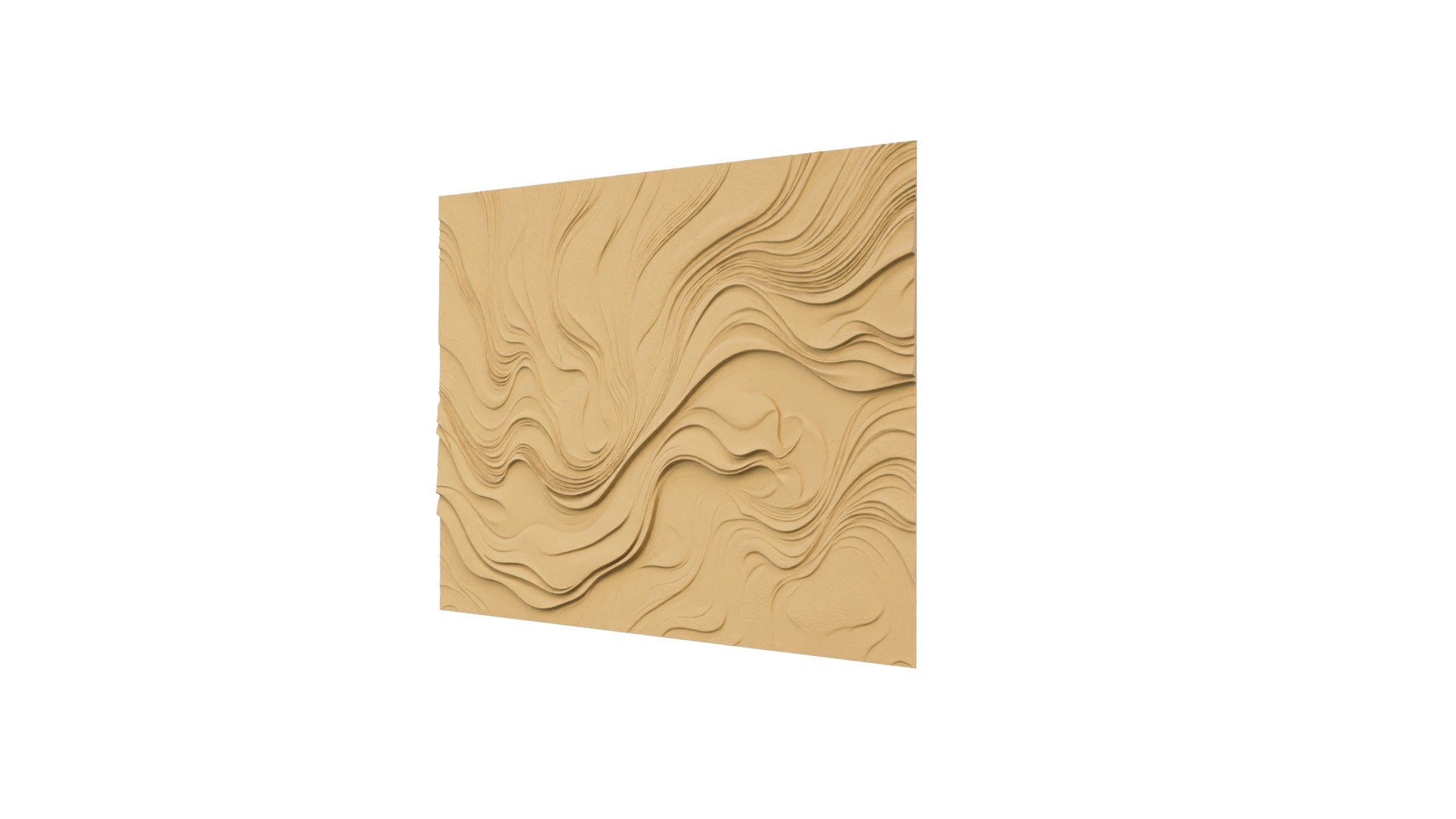 modern panel wall decor set wall relief mural CNC 111 3D model | CGTrader