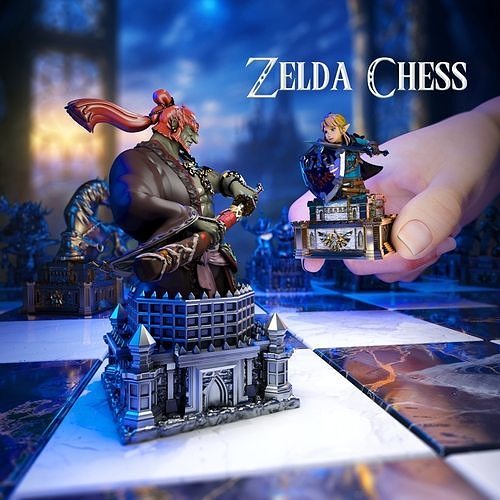 Legend of Zelda Chess SET 3D model 3D printable | CGTrader