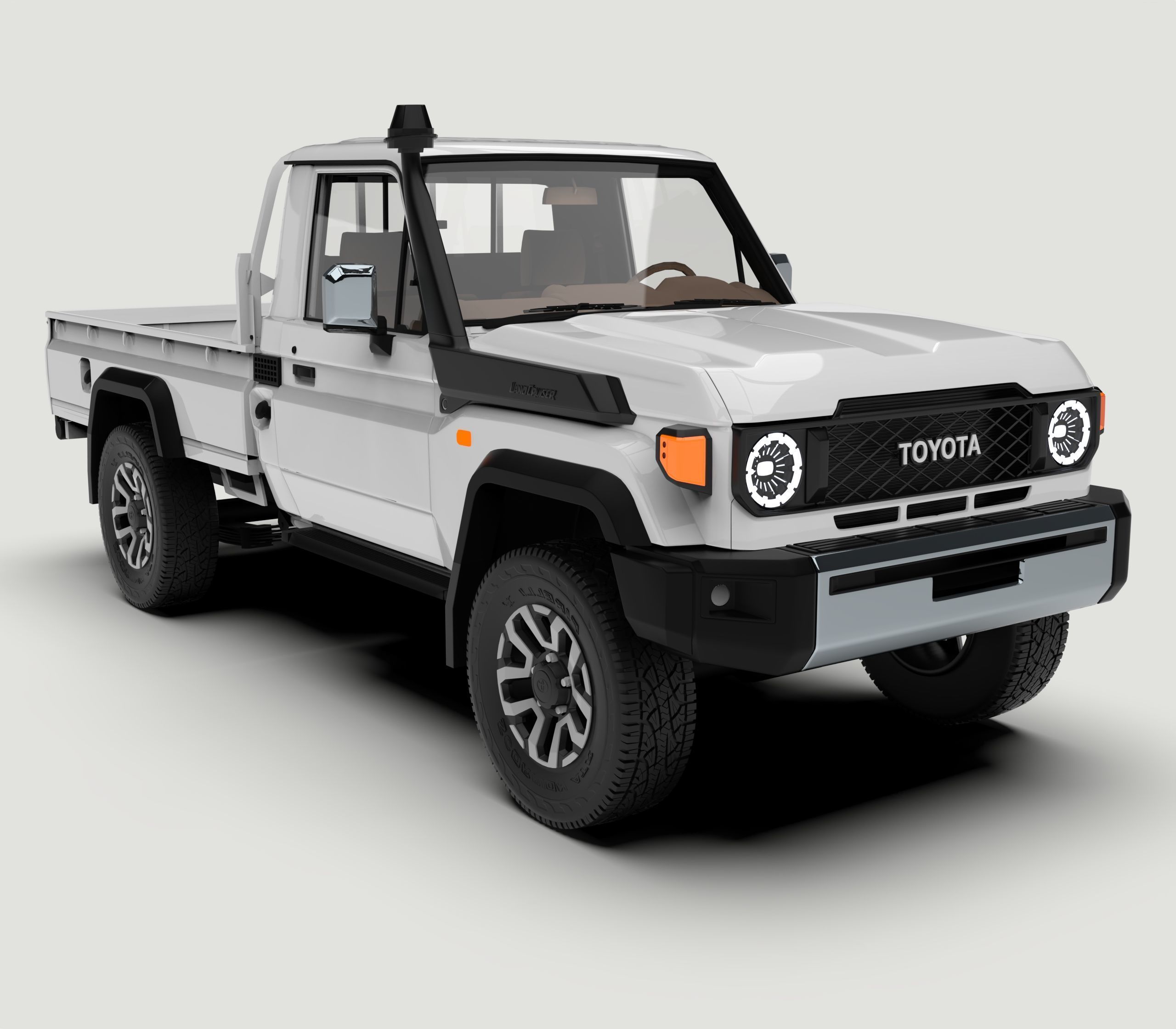Toyota Land Cruiser J79 single cab 2024 3D model | CGTrader