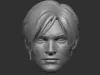 Leon Kennedy Headsculpt for Action Figures 3D model 3D printable | CGTrader