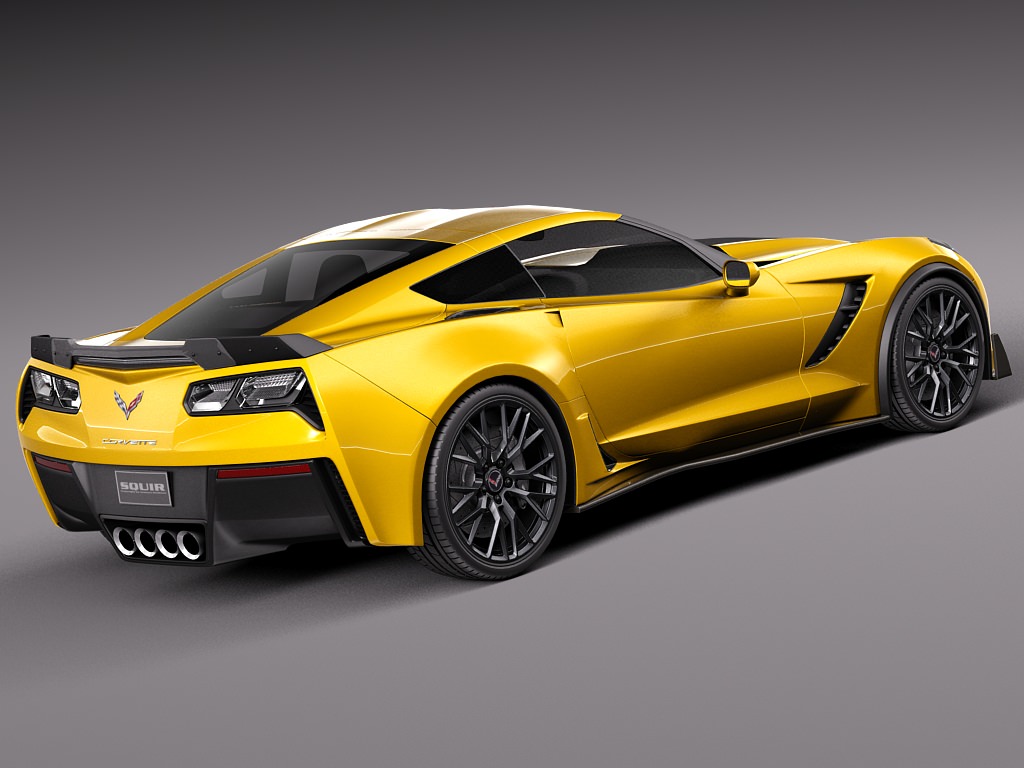 Corvette C7 Z06 2014 c 3D model | CGTrader