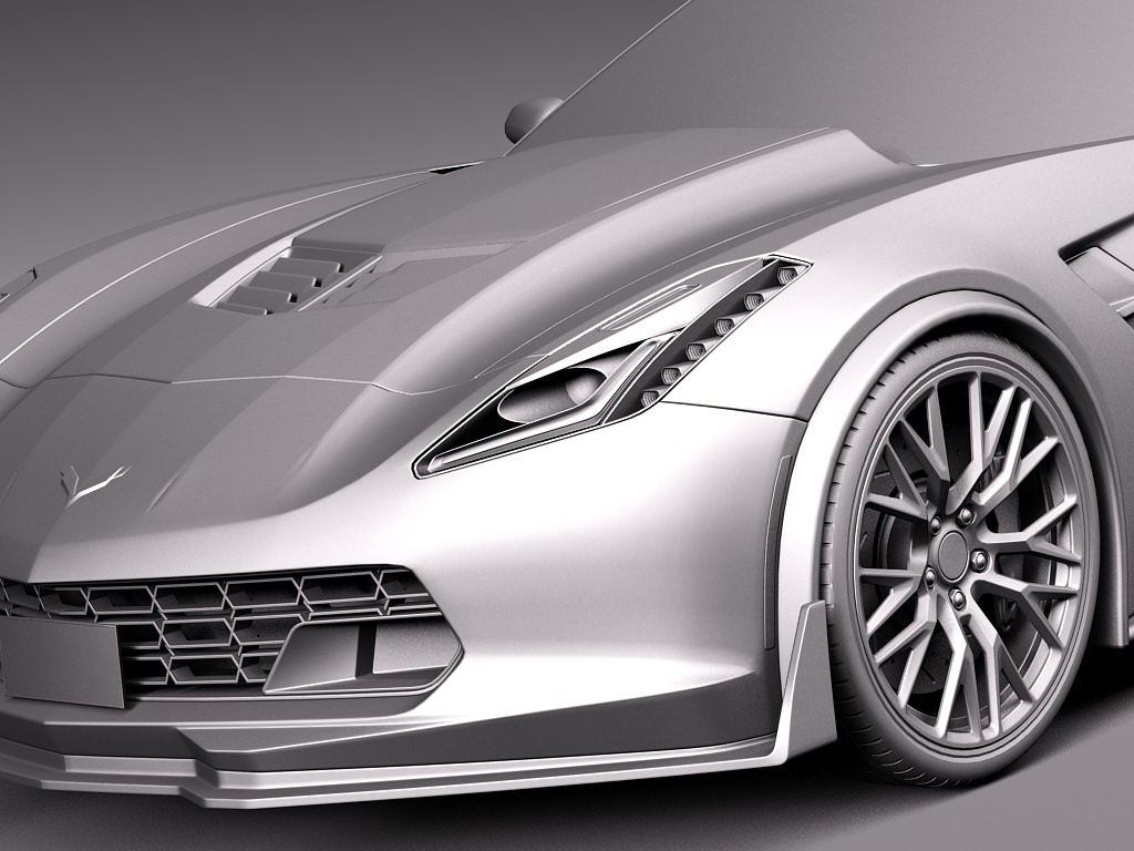 Corvette C7 Z06 2014 c 3D model | CGTrader