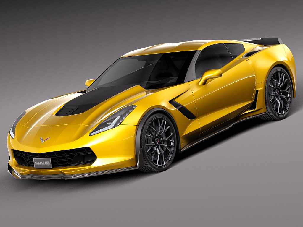 Corvette C7 Z06 2014 c 3D model | CGTrader