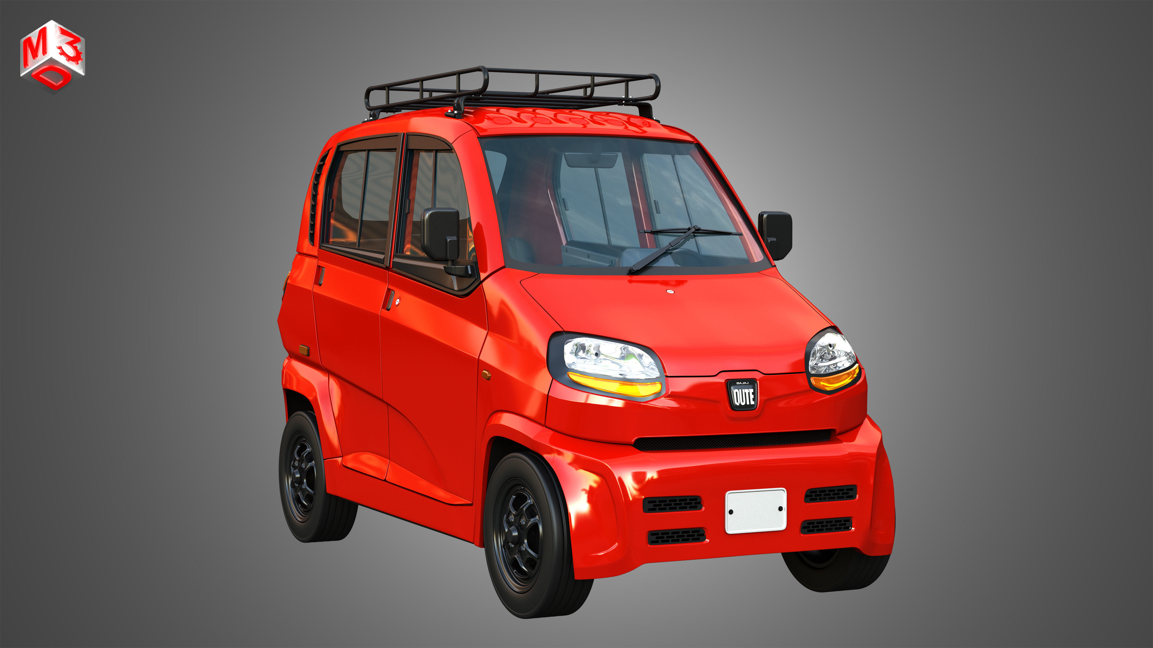Bajaj Qute Car 3D model | CGTrader