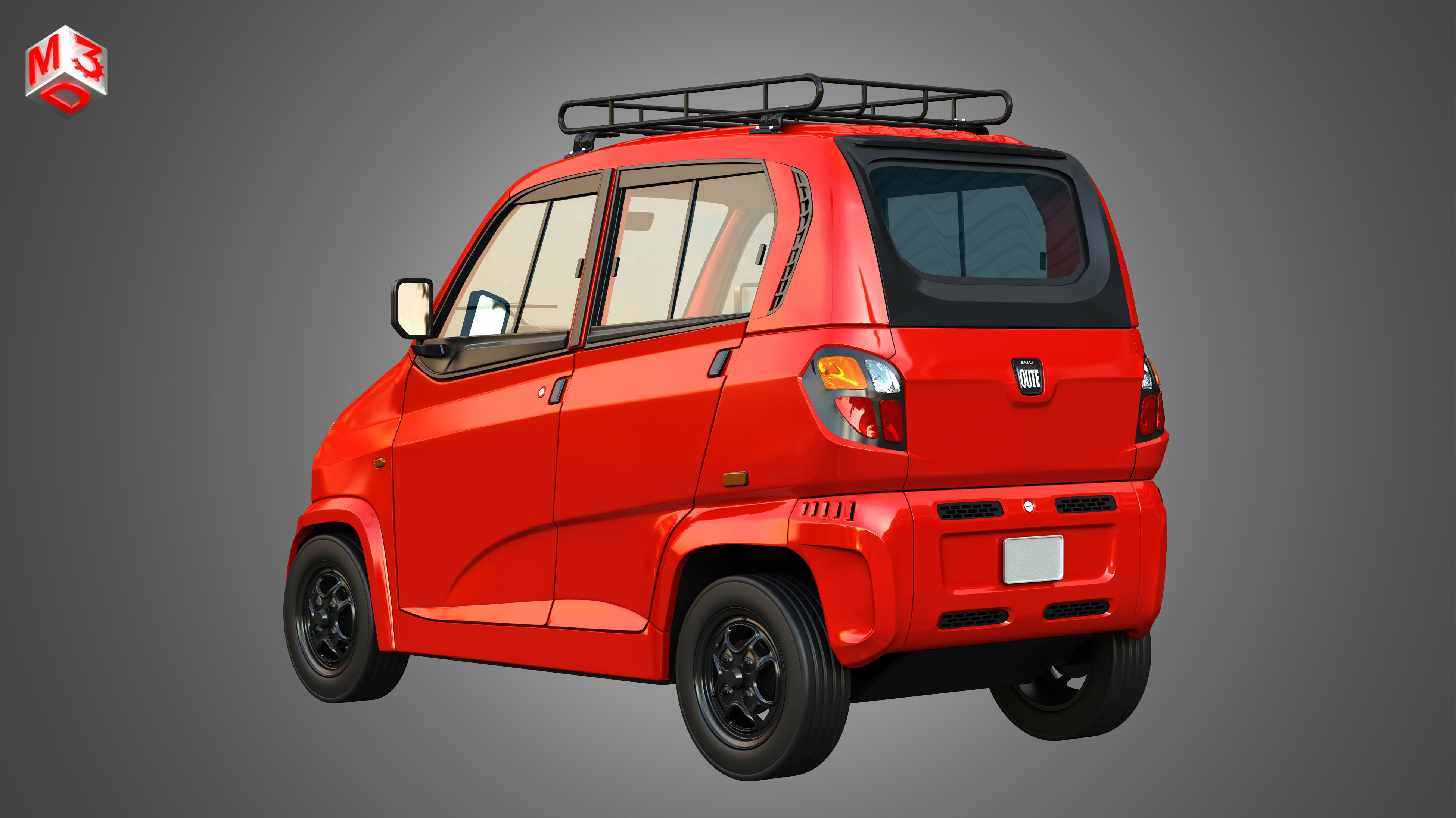Bajaj Qute Car 3D model | CGTrader