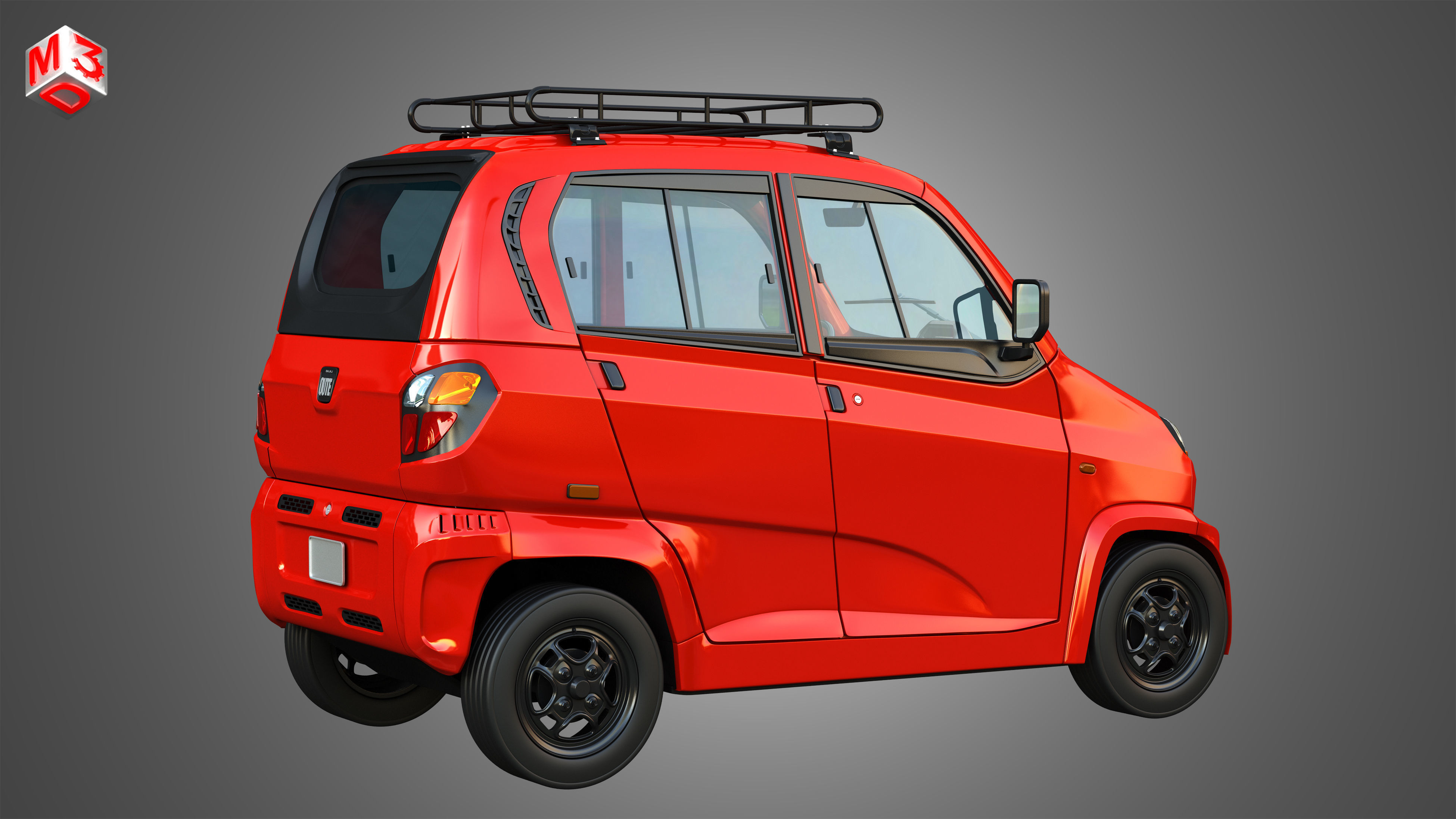 Bajaj Qute Car 3D model | CGTrader