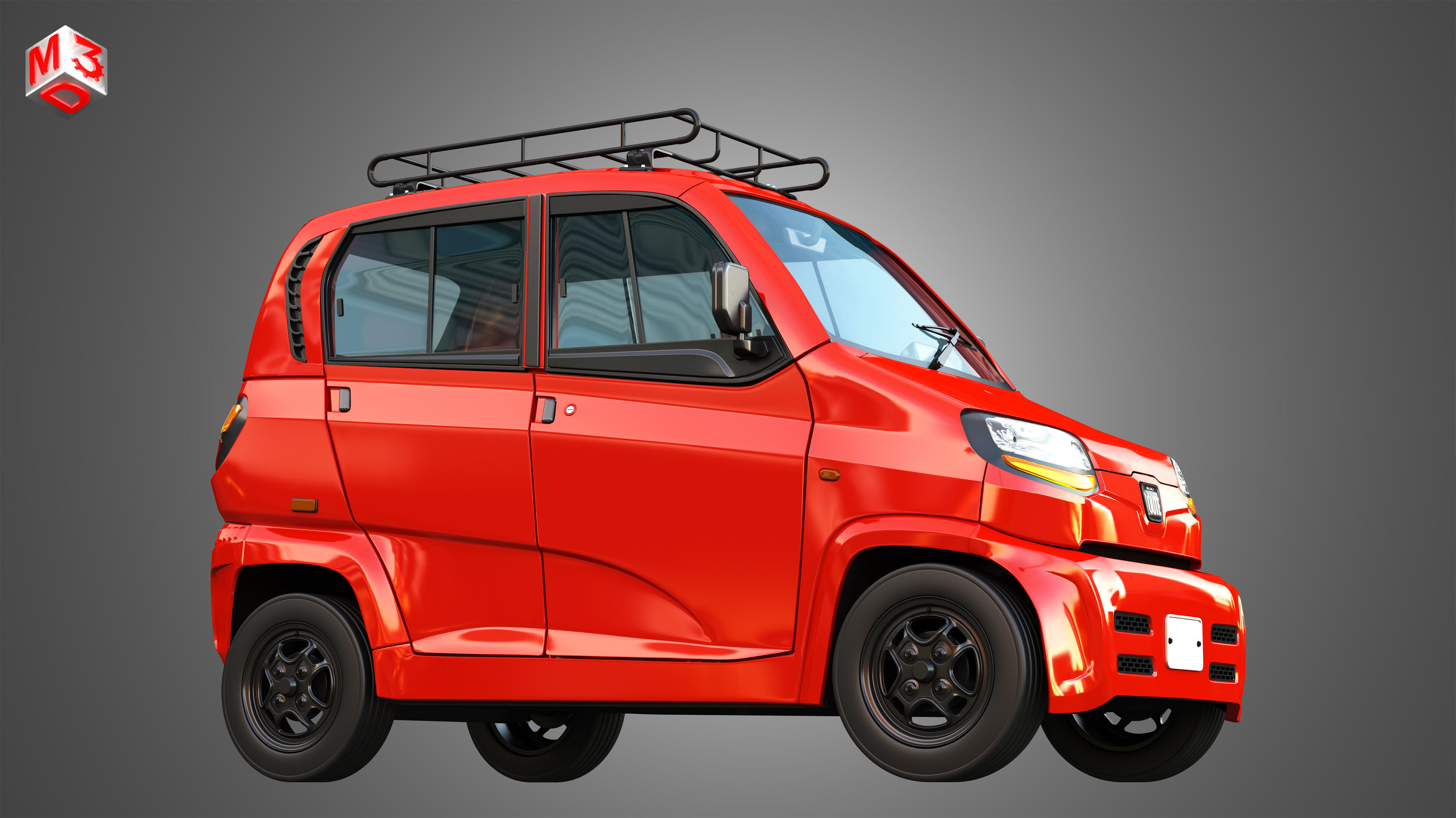 Bajaj Qute Car 3D model | CGTrader