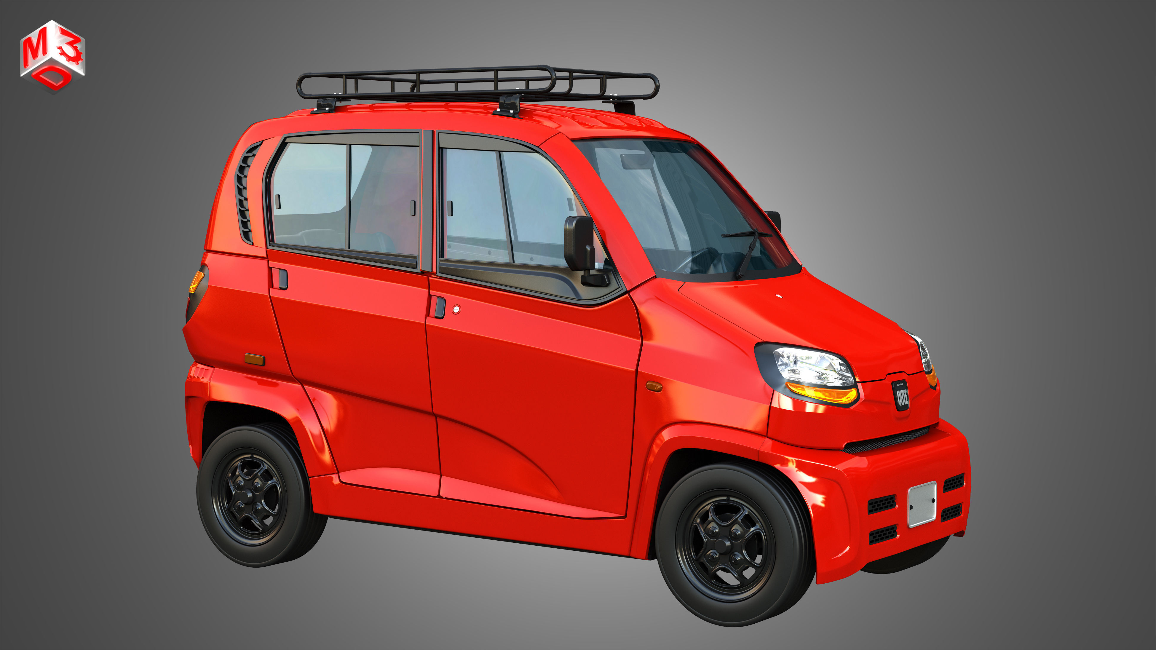 Bajaj Qute Car 3D model | CGTrader