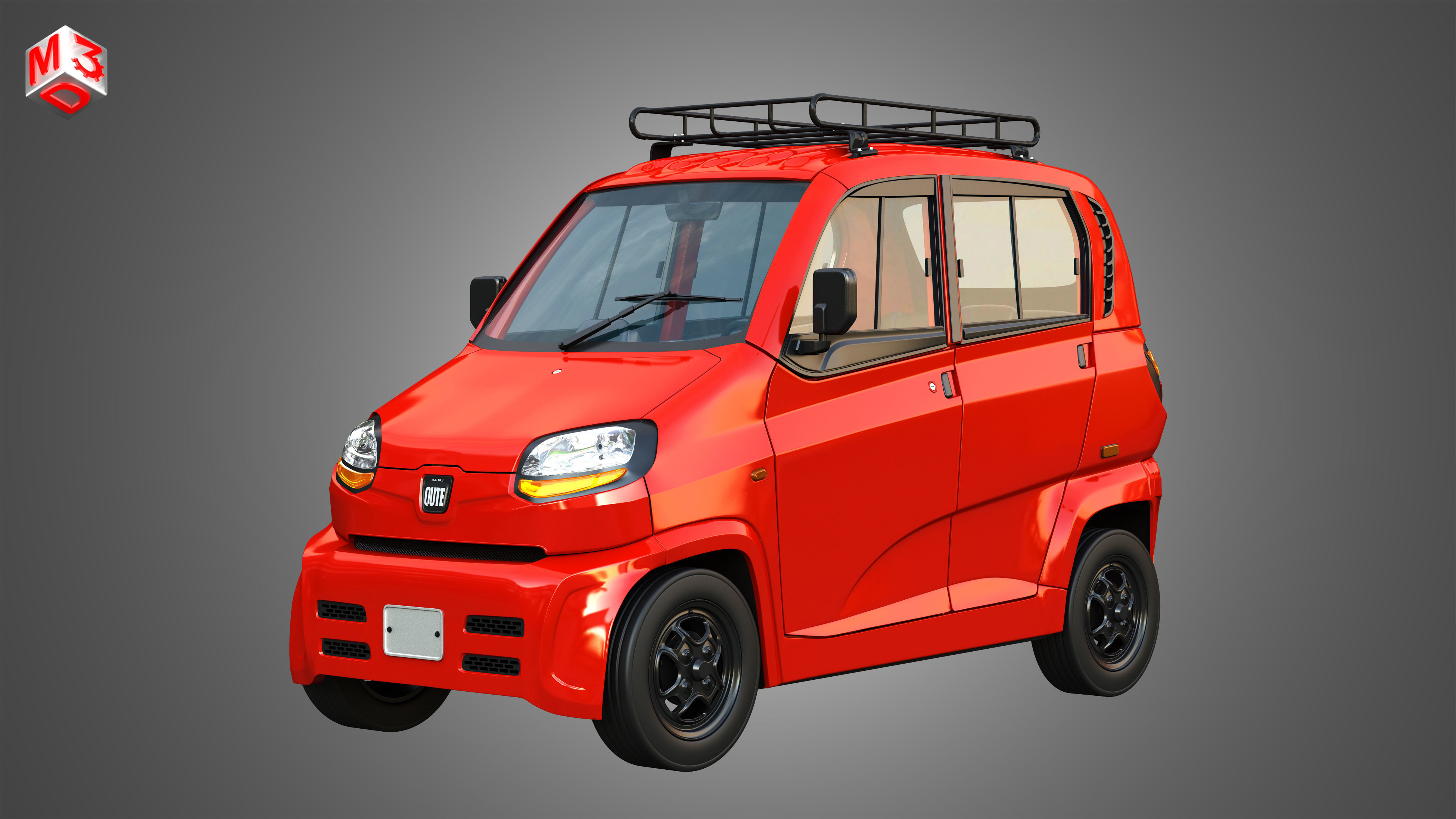Bajaj Qute Car 3D model | CGTrader