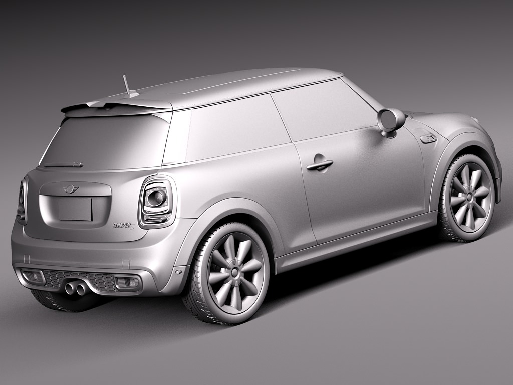 Mini Cooper S 2015 3D Model .max .obj .3ds .fbx .c4d .lwo .lw .lws ...