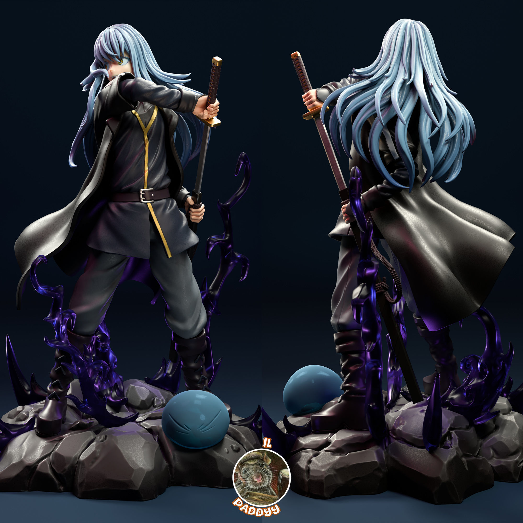 Rimuru Tempest Fanart 3D model 3D printable | CGTrader