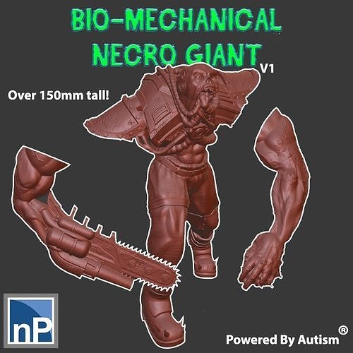 Bio-Mechanical Necro Giant free 3D model 3D printable | CGTrader