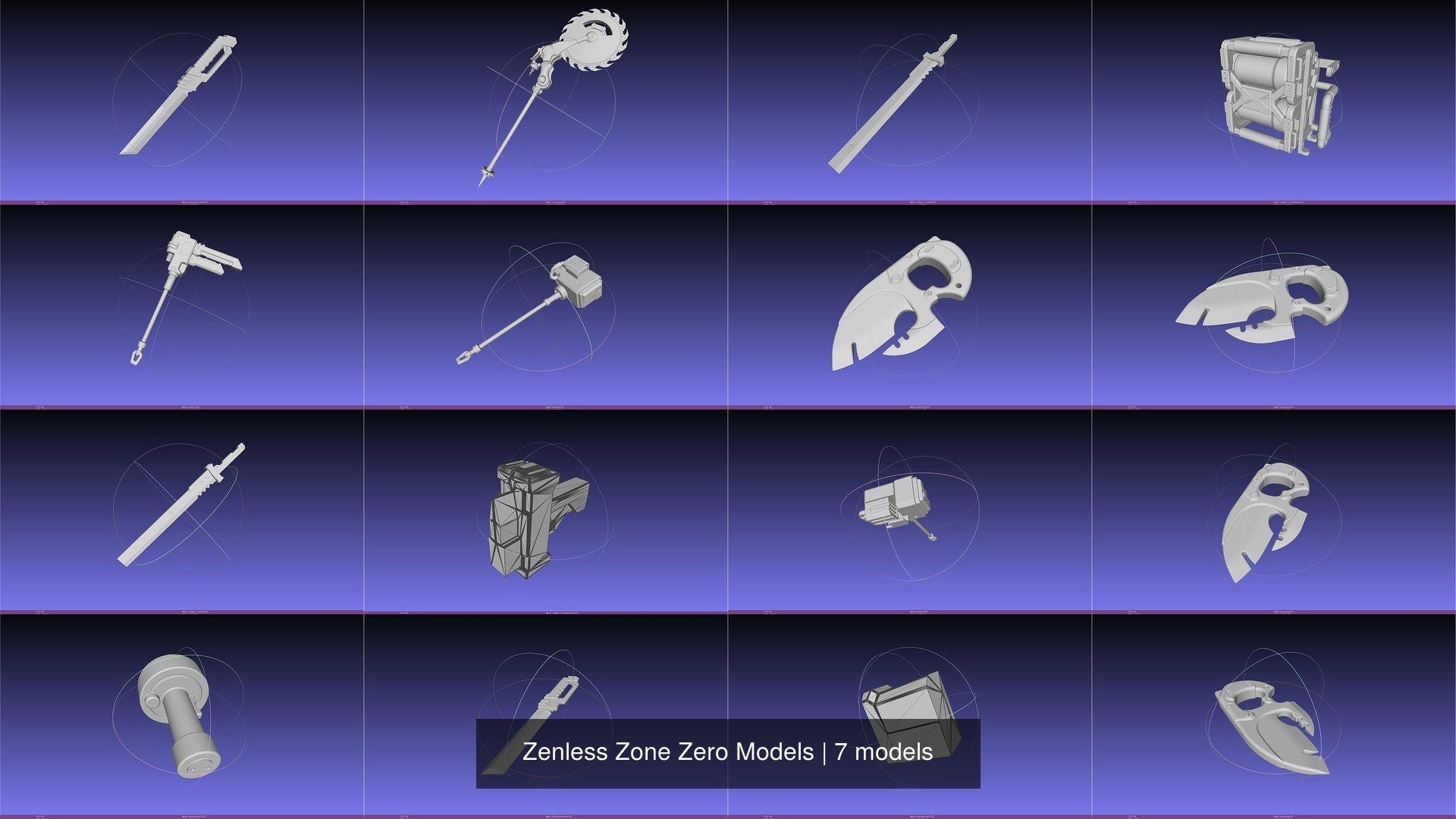 Zenless Zone Zero Models 3D Model Collection 3D printable | CGTrader