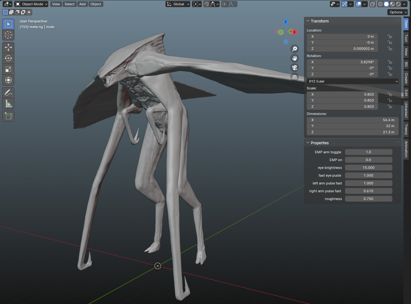 Male Muto free 3D model rigged | CGTrader