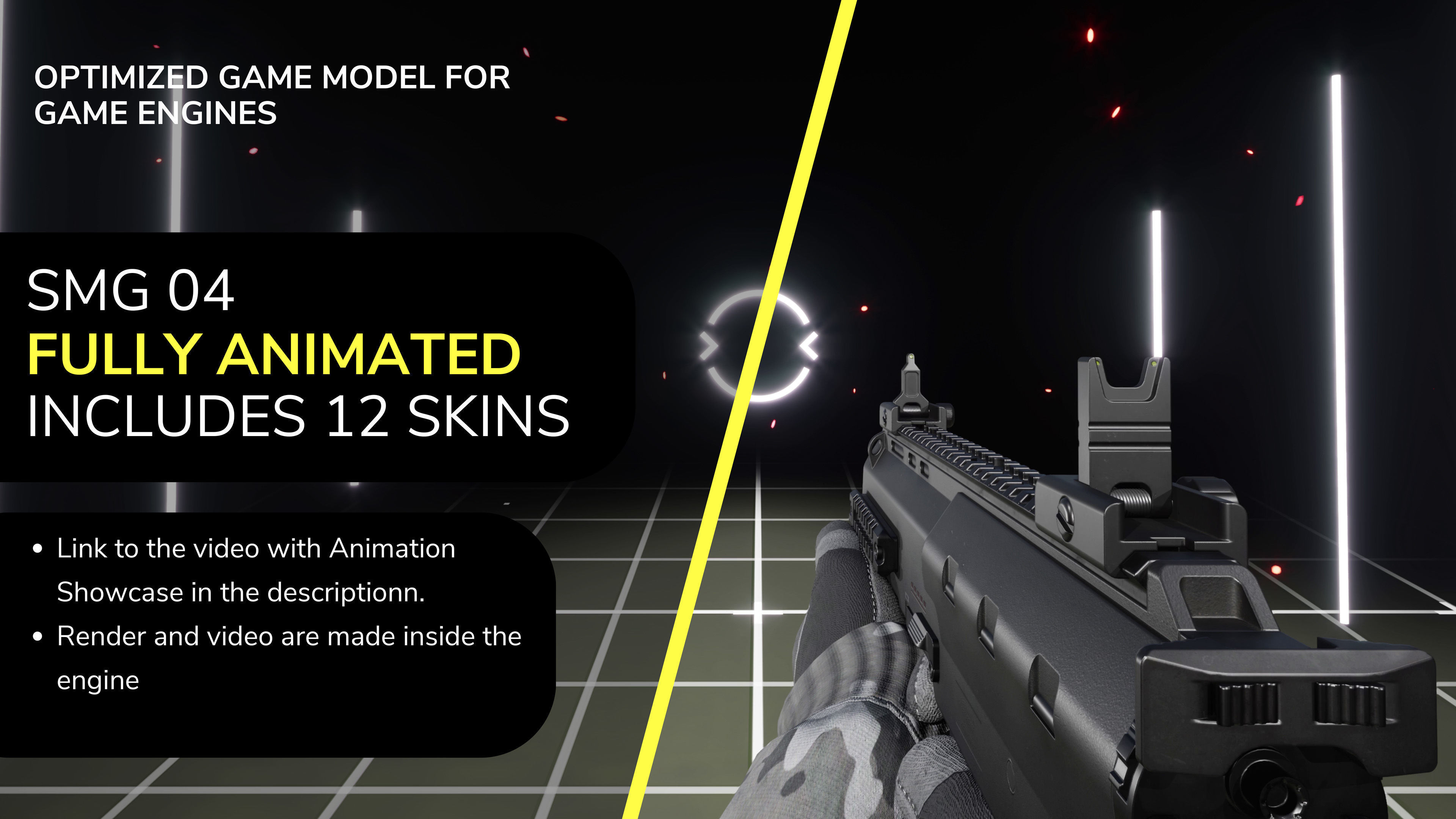 3D model MP7 FPS Animation VR / AR / low-poly | CGTrader