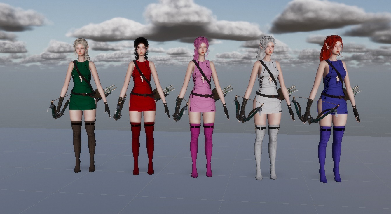 3D model Archer Elf - Game Ready VR / AR / low-poly | CGTrader