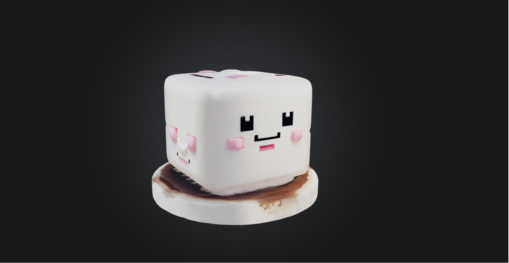 3D model Pixel Art Marshmallow VR / AR / low-poly | CGTrader